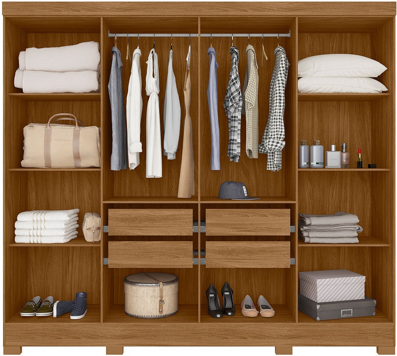 Armario Diplomata Freijo / off White (8 puertas y 4 cajones)